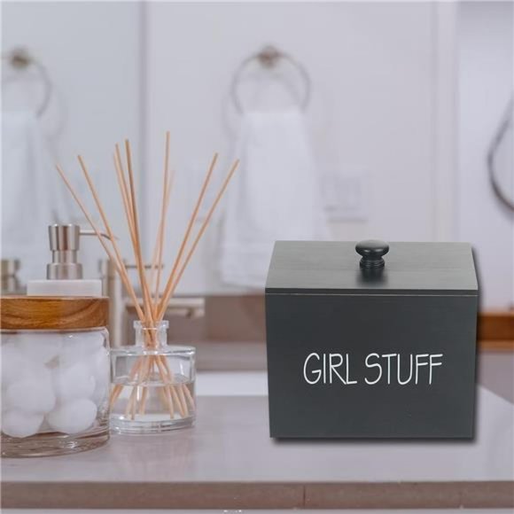 Bath | Tampon Holder Caddy Farmhouse Bathroom Storage Container With ...